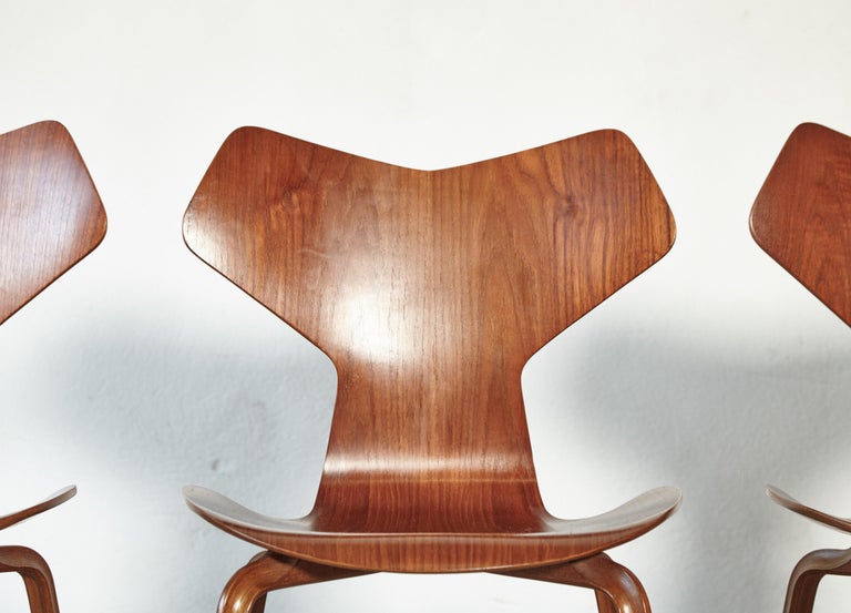 Arne Jacobsen Grand Prix Chairs, Fritz Hansen, Denmark, 1960s at 1stDibs