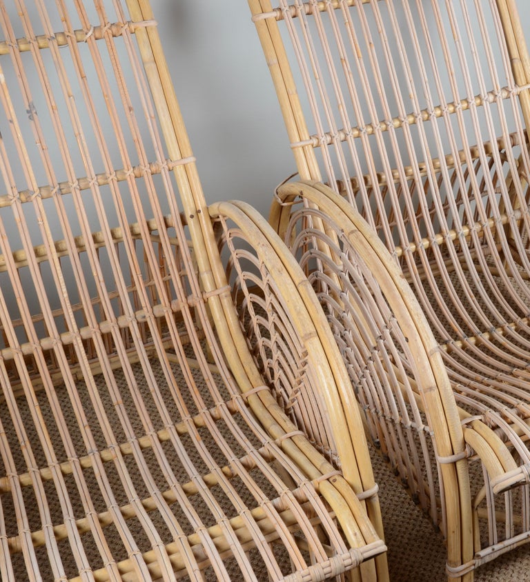 Arne Jacobsen, Rattan Chairs Model Paris/AJ-11, 1960s at 1stDibs