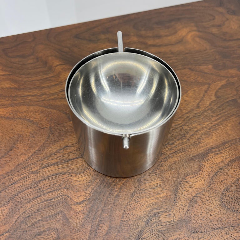 Arne Jacobson for Stelton Stainless Steel Ashtray, Mid-Century Modern ...