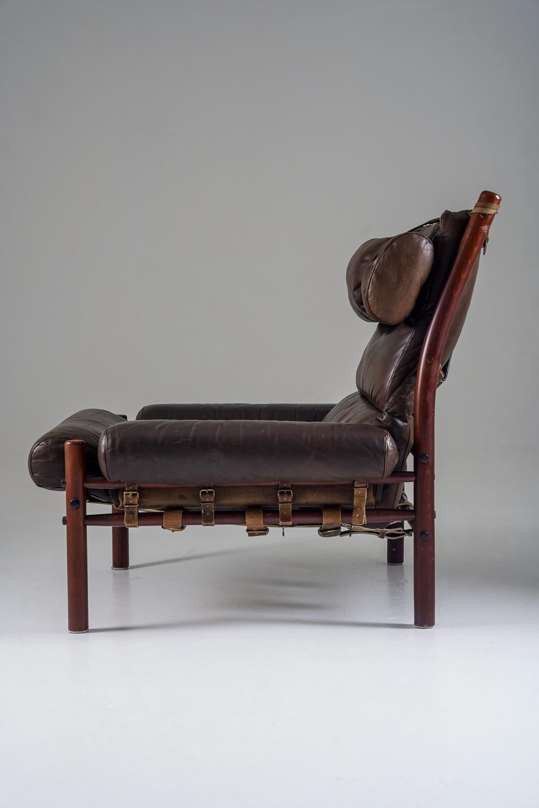 Arne Norell Easy Chairs Model Inca, 1970s For Sale at 1stDibs