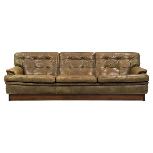 Scandinavian Modern Arne Norell Ilona Sofa with Pendleton Stripes: 1960 ...