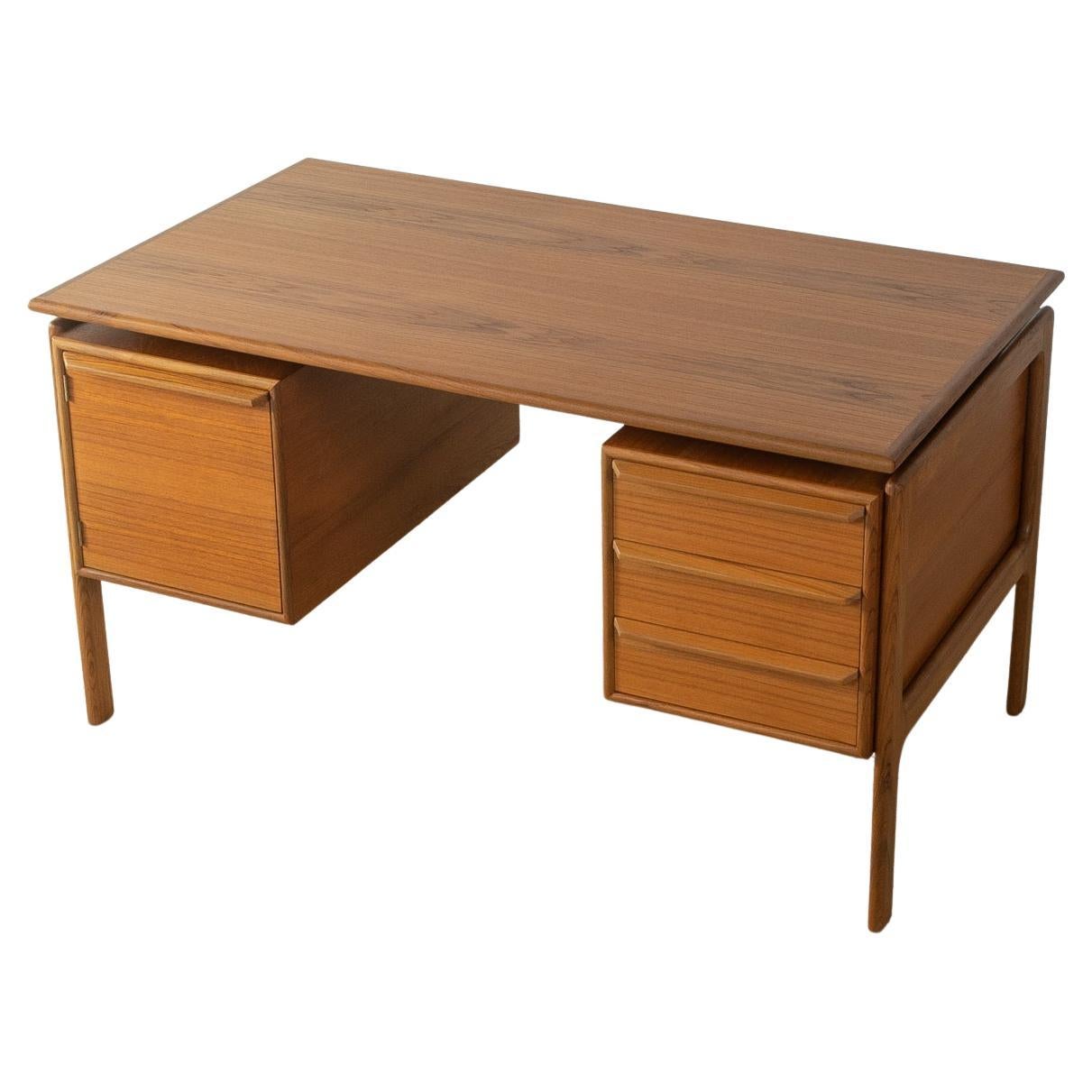 Arne Vodder Sliding Drawer Desk with Drop Leaf, ca. 1965 at 1stDibs