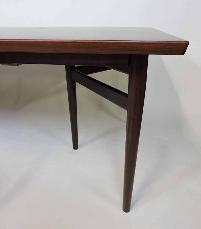 Arne Vodder Expandable Danish Modern Rosewood Dining Conference Table ...