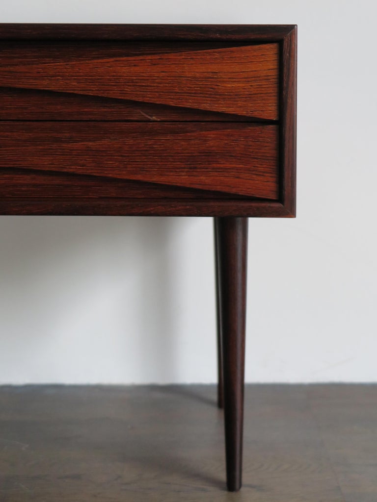 Arne Vodder Mid-Century Modern Design Scandinavian Dark Wood Nightstand ...