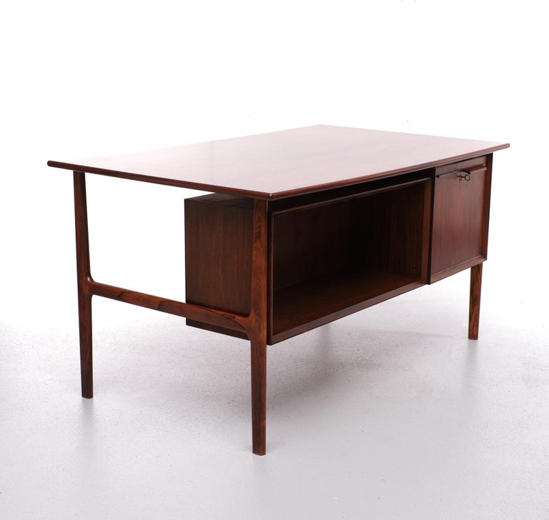 Arne Vodder Rosewood Desk Denmark, 1960s For Sale at 1stDibs