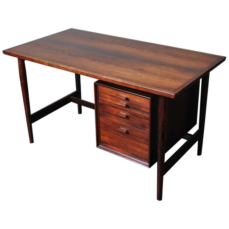 Arne Vodder Rosewood Desk at 1stDibs