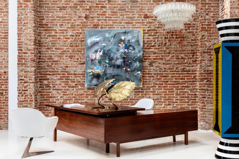 Arne Vodder Wood Drawers Sideboard Desk, Denmark, 1960 at 1stDibs