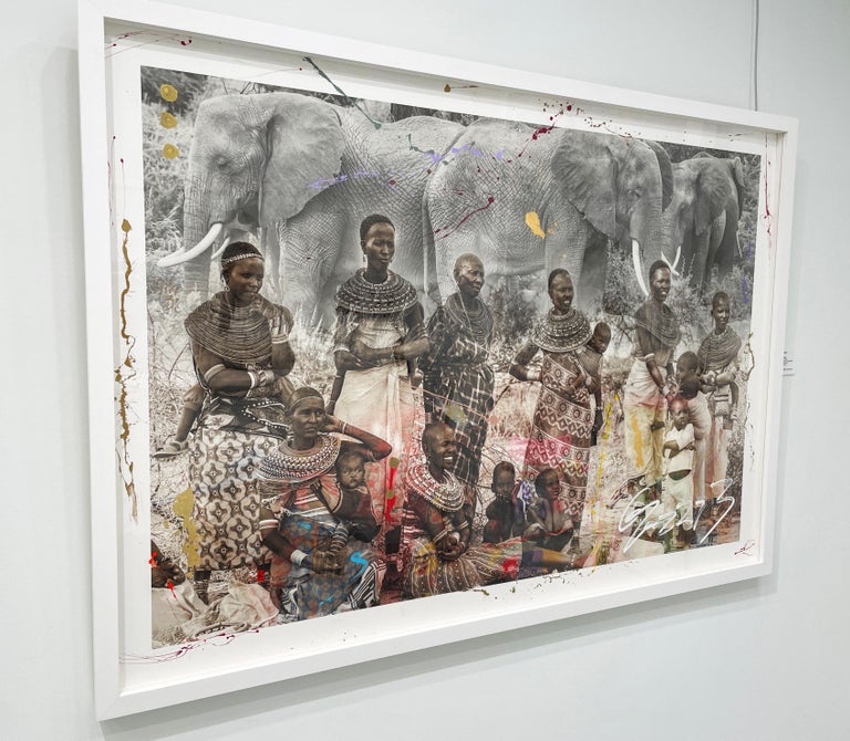 Arno Elias - Samburu Family - Hand-embellished photograph by Arno Elias ...