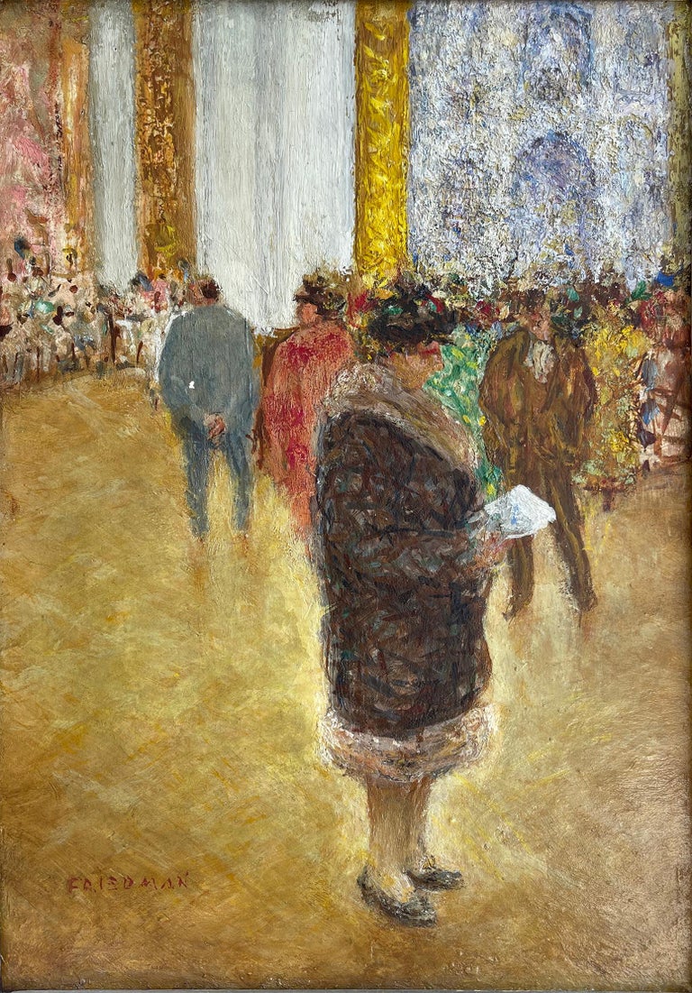 Arnold Friedman - Museum Piece #2 Art Lover in Museum Exhibition For ...