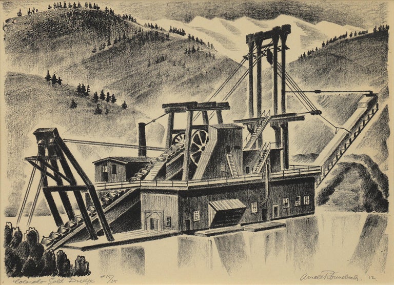 Arnold Rönnebeck - Colorado Gold Dredge, Breckenridge, Signed Black and ...