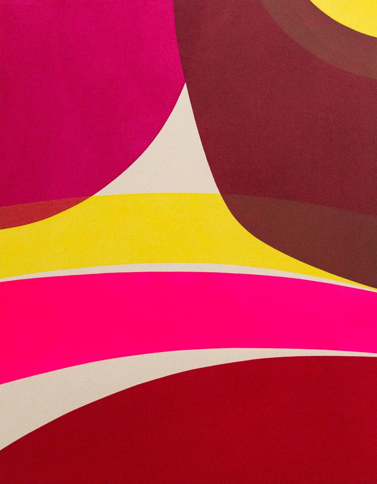Aron Hill - A brief time away No 3 - bright colours, abstract ...