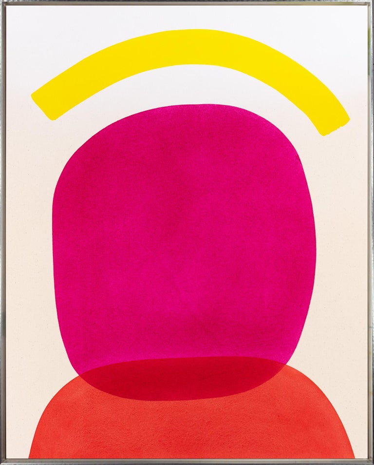 Aron Hill - "A Joyful Home with Magenta and Red with Yellow Roof ...