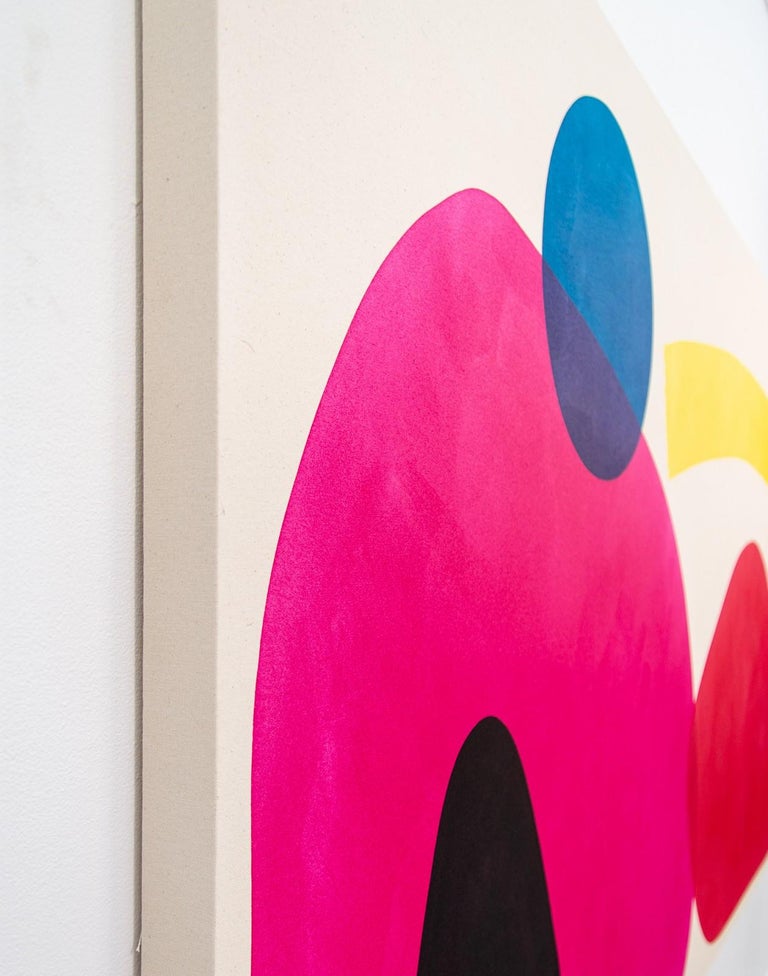 Aron Hill - A Large Yellow Arch - bright, colorful, abstract shapes ...