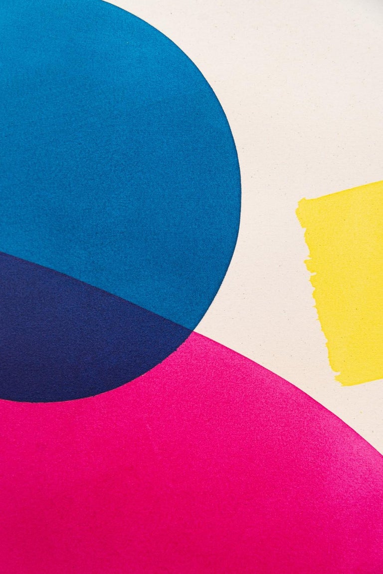 Aron Hill - A Large Yellow Arch - bright, colorful, abstract shapes ...