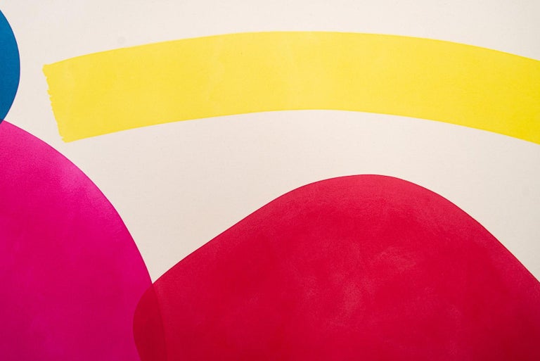 Aron Hill - A Large Yellow Arch - bright, colorful, abstract shapes ...