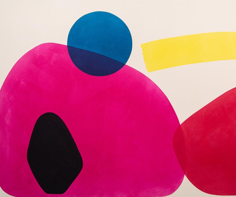 Aron Hill - A Large Yellow Arch - bright, colorful, abstract shapes ...