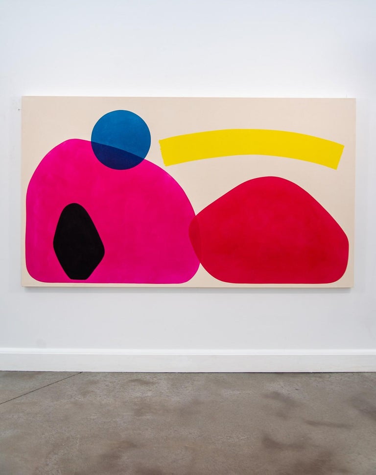 Aron Hill - A Large Yellow Arch - bright, colorful, abstract shapes ...