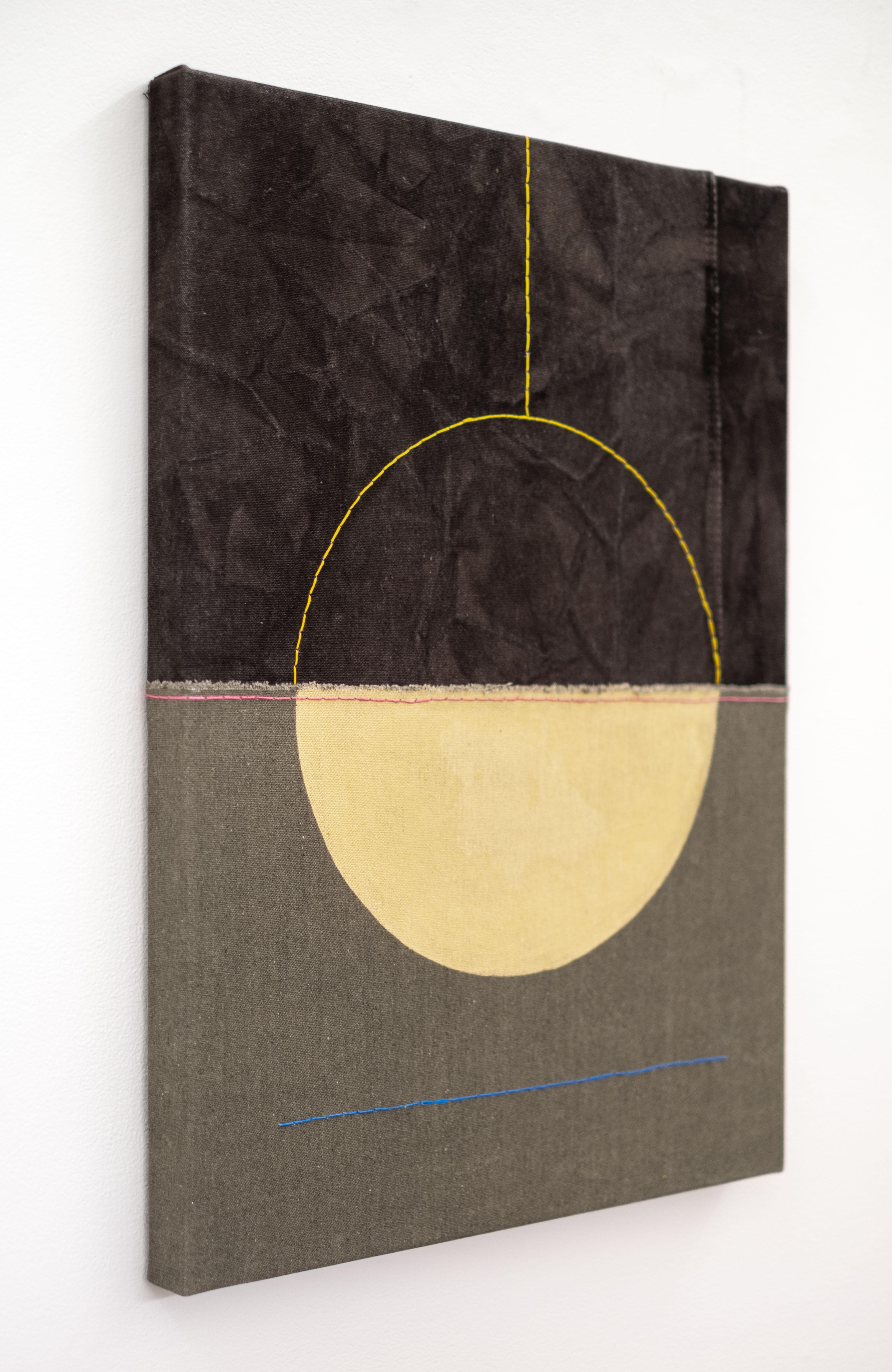 Aron Hill - Half Sun Half Sun - dark, abstract shapes, acrylic, ink ...