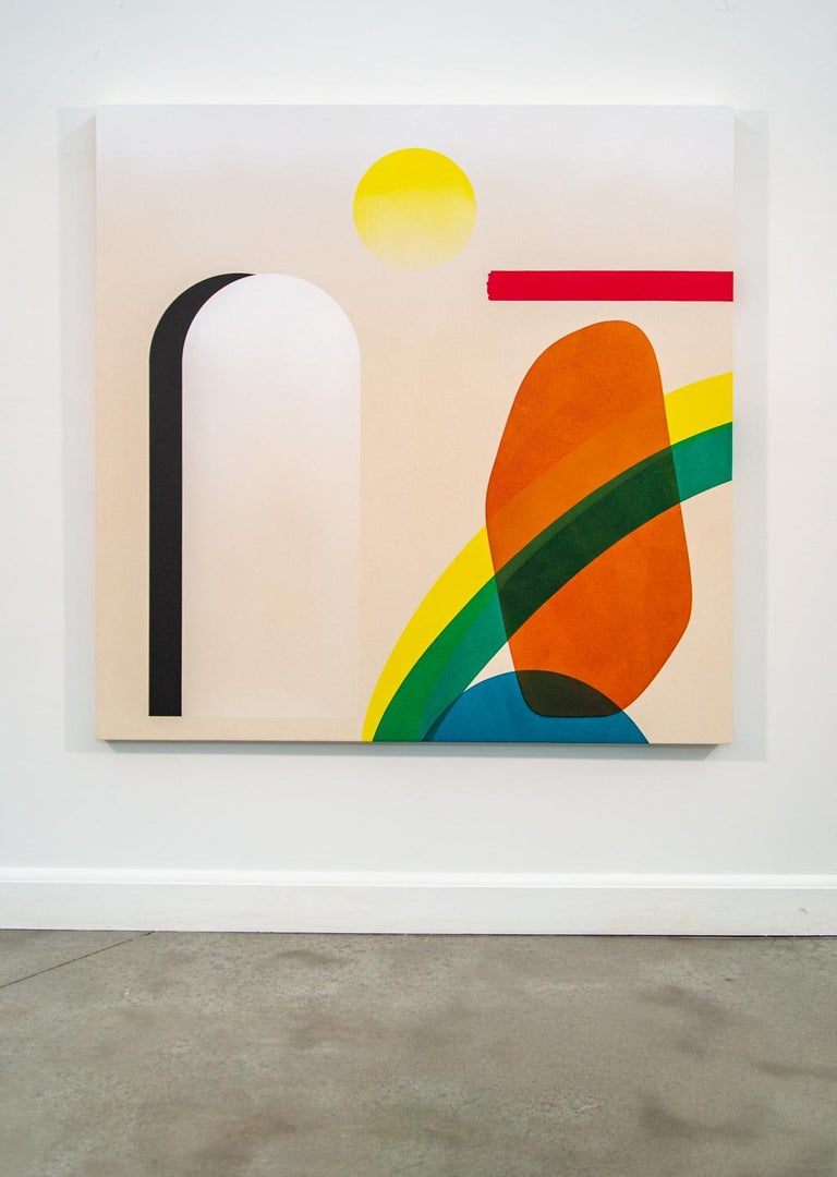 Aron Hill - Shaded Archway with Earth and Red - bold, colorful ...