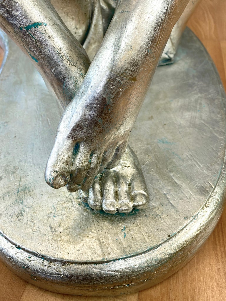 ARP Silver-Leafed Nude Female Figural Coffee Table, 1960s For Sale at ...