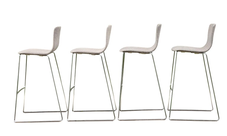 Arper by Antti Kotilainen Aava Upholstered Bar Stools, Made in Italy at ...