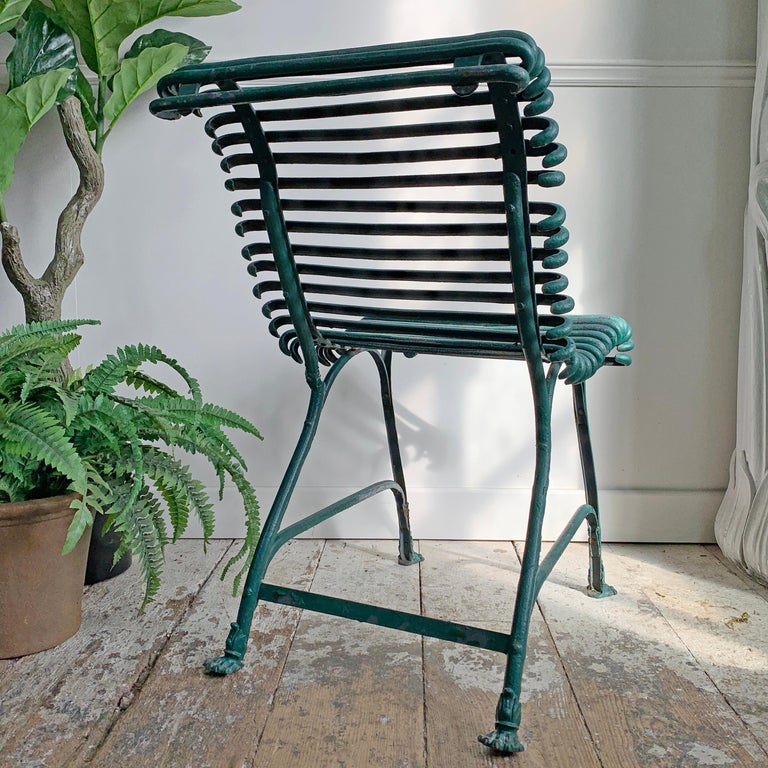 Arras Antique Lions Paw Garden Chair For Sale at 1stDibs