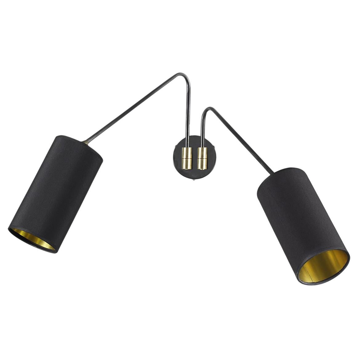 Array Twin Cotton Wall Light by CTO Lighting For Sale at 1stDibs