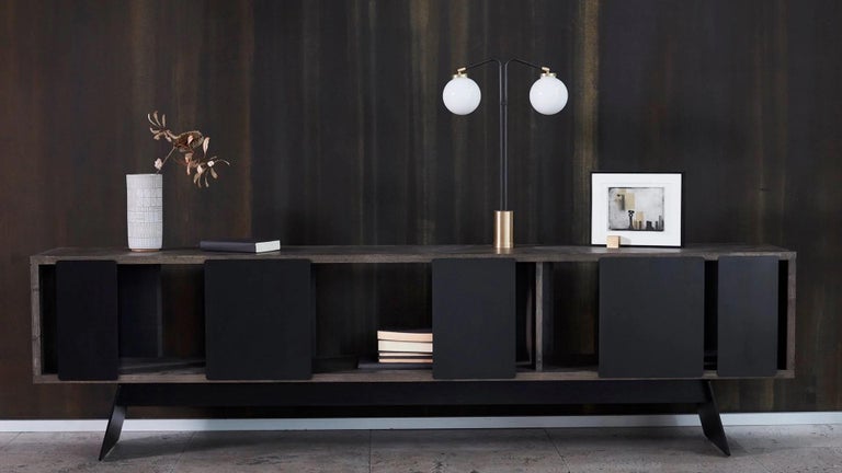 Array Twin Opal Table Lamp by CTO Lighting For Sale at 1stDibs