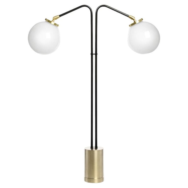 Array Twin Opal Table Lamp by CTO Lighting For Sale at 1stDibs