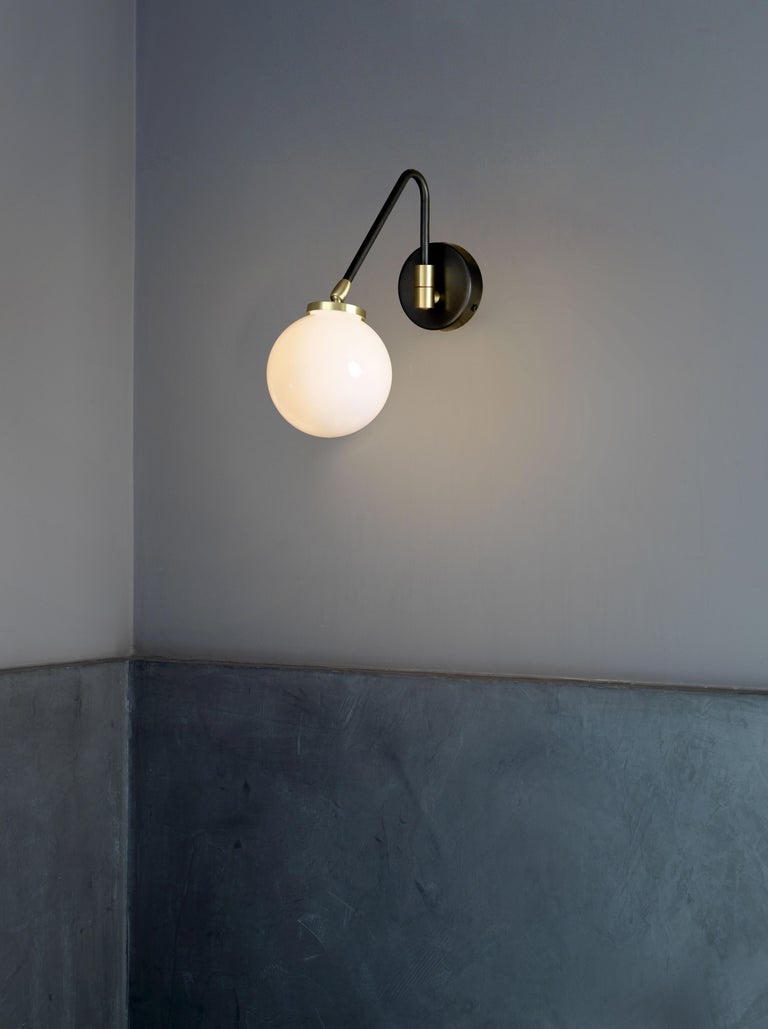 Array Twin Opal Wall Lamp by CTO Lighting For Sale at 1stDibs