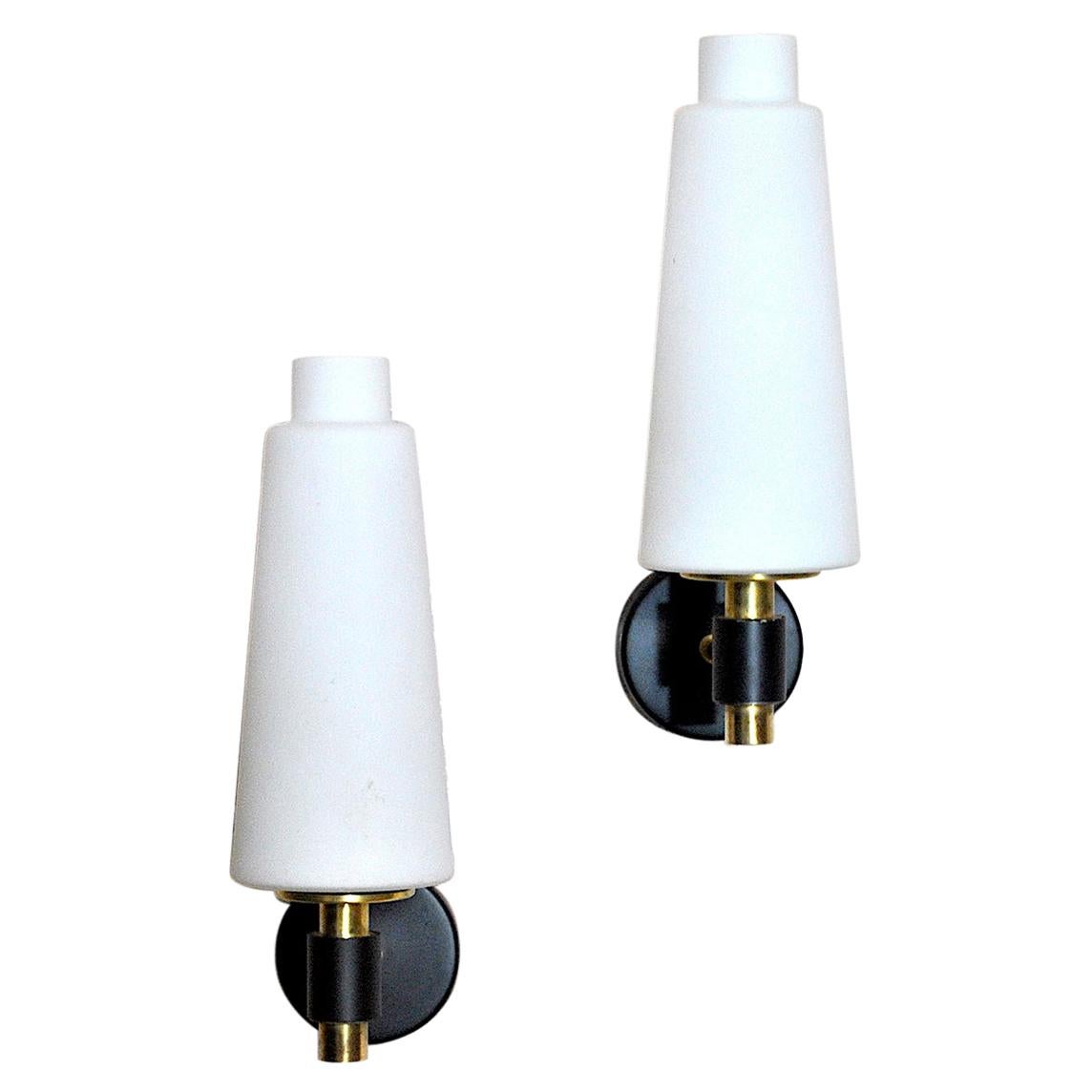 Set of Three Metal Sconces in the Neoclassical Style For Sale at 1stDibs