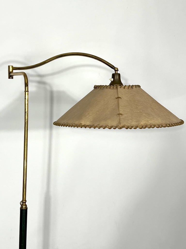 Arredoluce Monza, Vintage Brass and Leather Floor Lamp, 40s For Sale at ...