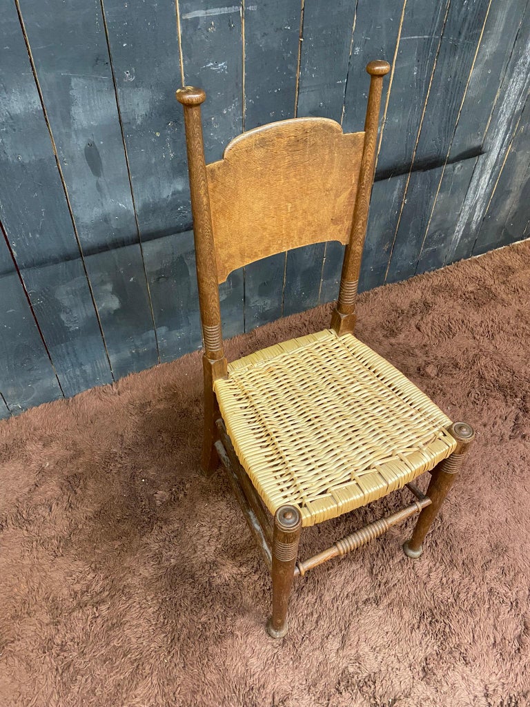 art and craft chair, liberty, in oak circa 1900 seat redone For Sale at ...