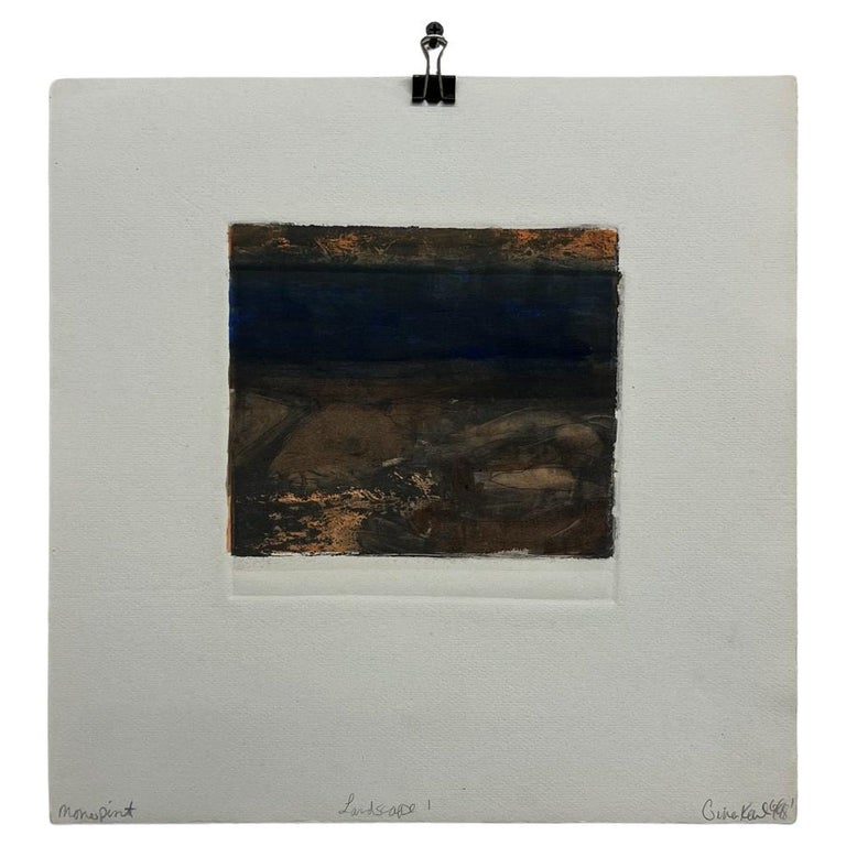 Art by Gina Kail June 1998 Monoprint Abstract Landscape 1 For Sale at ...