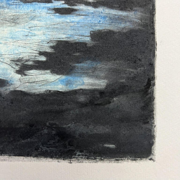 Art by Gina Kail June 1998 Monoprint Abstract Landscape 2 For Sale at ...