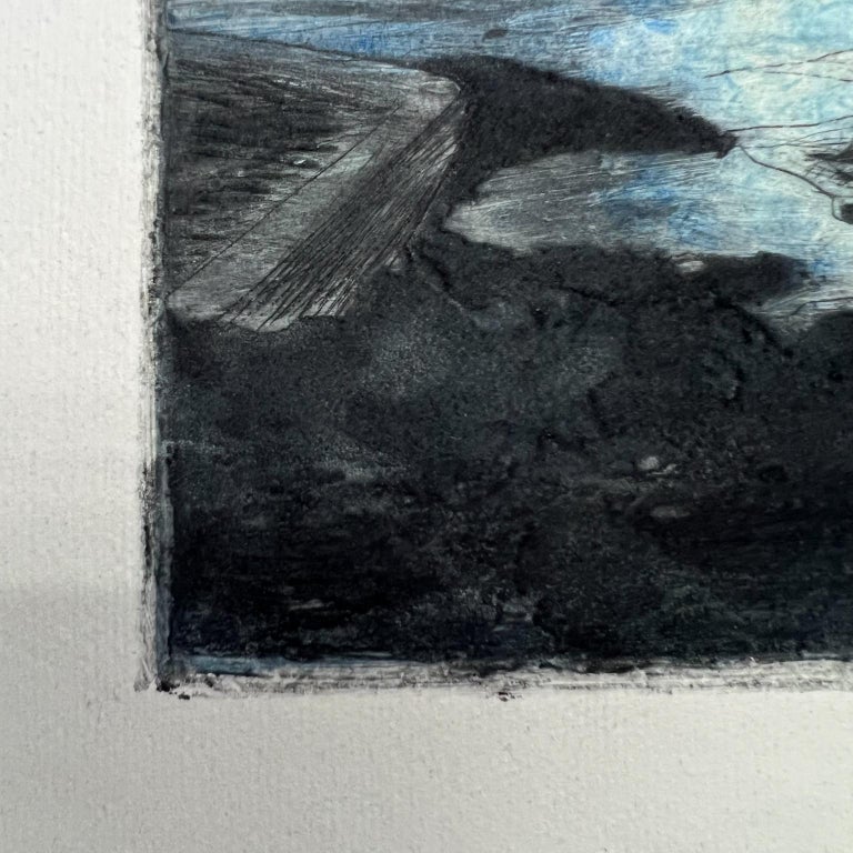 Art by Gina Kail June 1998 Monoprint Abstract Landscape 2 For Sale at ...