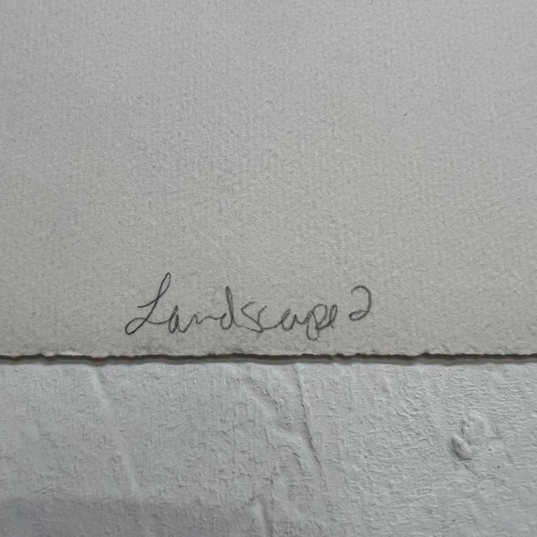 Art by Gina Kail June 1998 Monoprint Abstract Landscape 2 For Sale at ...