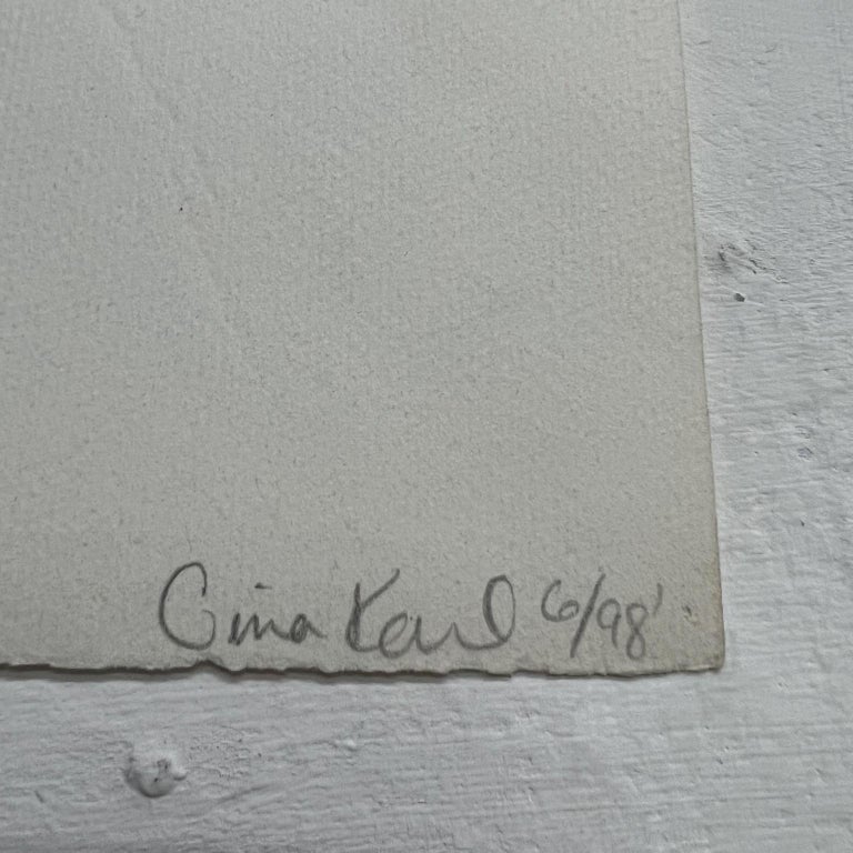 Art by Gina Kail June 1998 Monoprint Abstract Landscape 2 For Sale at ...