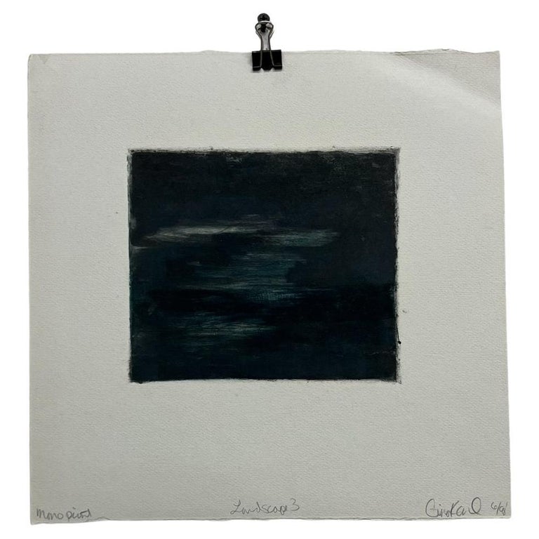 Art by Gina Kail June 1998 Monoprint Abstract Landscape 3 For Sale at ...