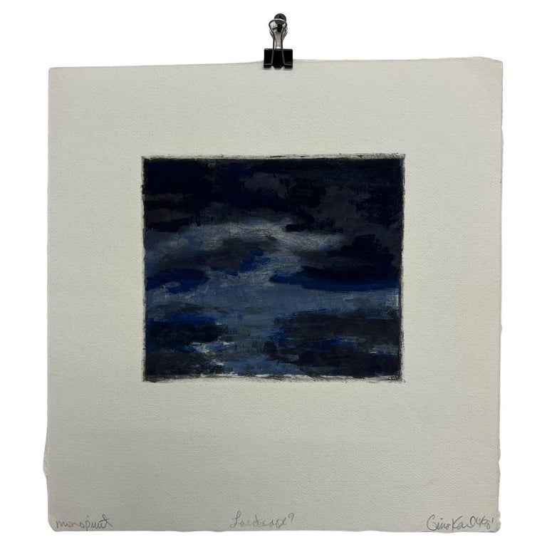 Art by Gina Kail Monoprint June 1998 Abstract Landscape 9 For Sale at ...