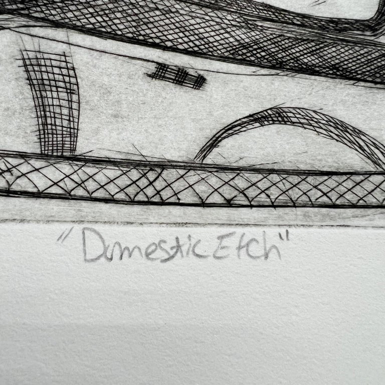 Art by Gina Kail Sept 1998 'Domestic Etch' Iron Sketch 2/15 For Sale at ...