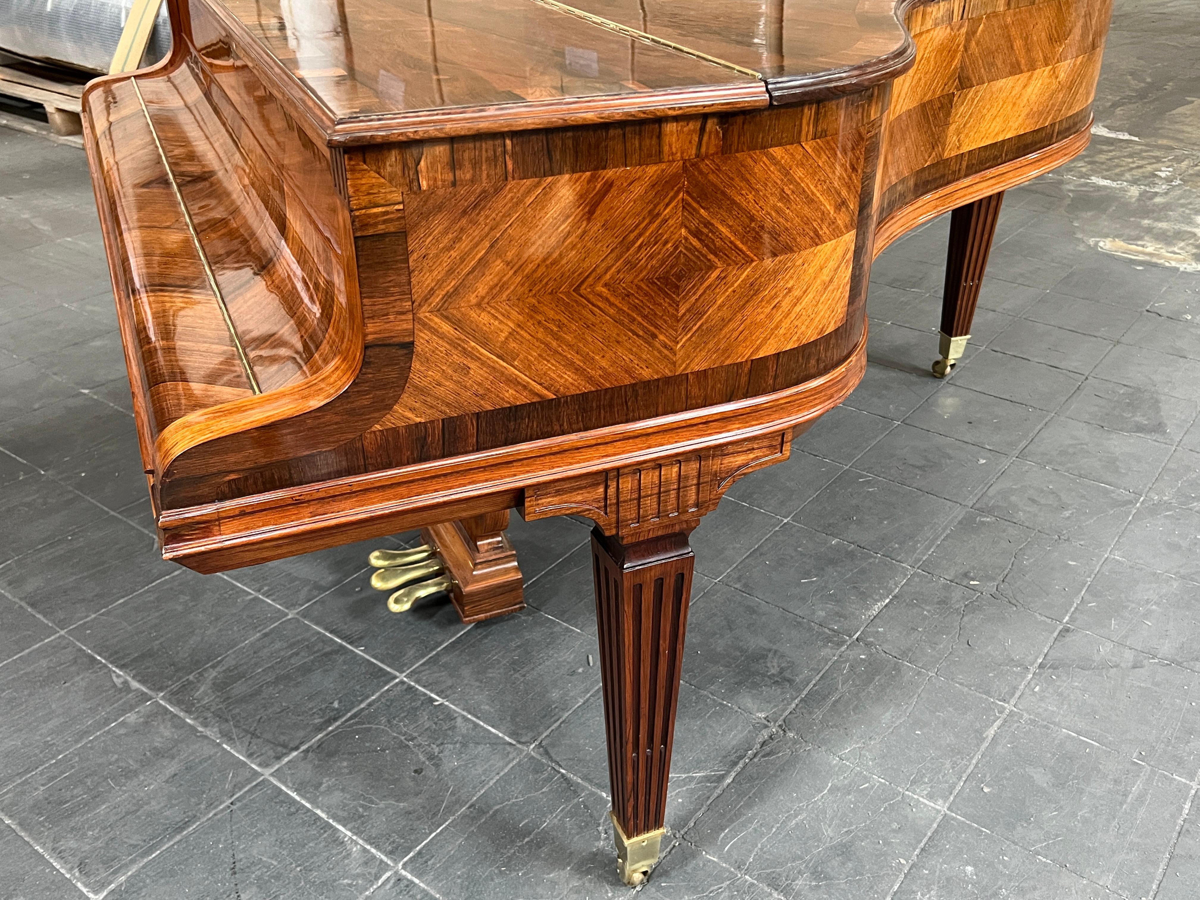 Art Cased Grand Piano Sun Burst Rosewood Marquetry Louis XVI Mid ...