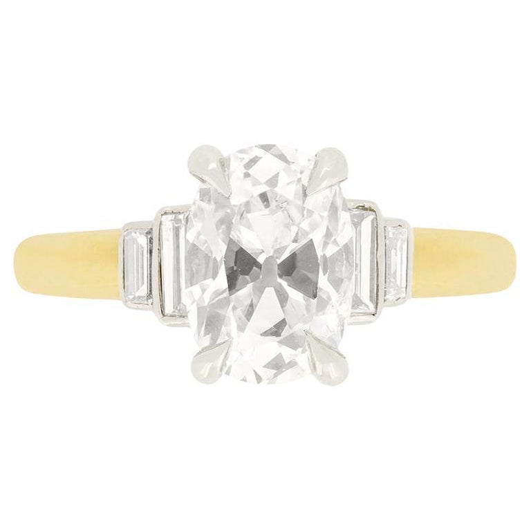 Art Deco 1.81ct Oval Diamond Ring, circa 1920s For Sale at 1stDibs