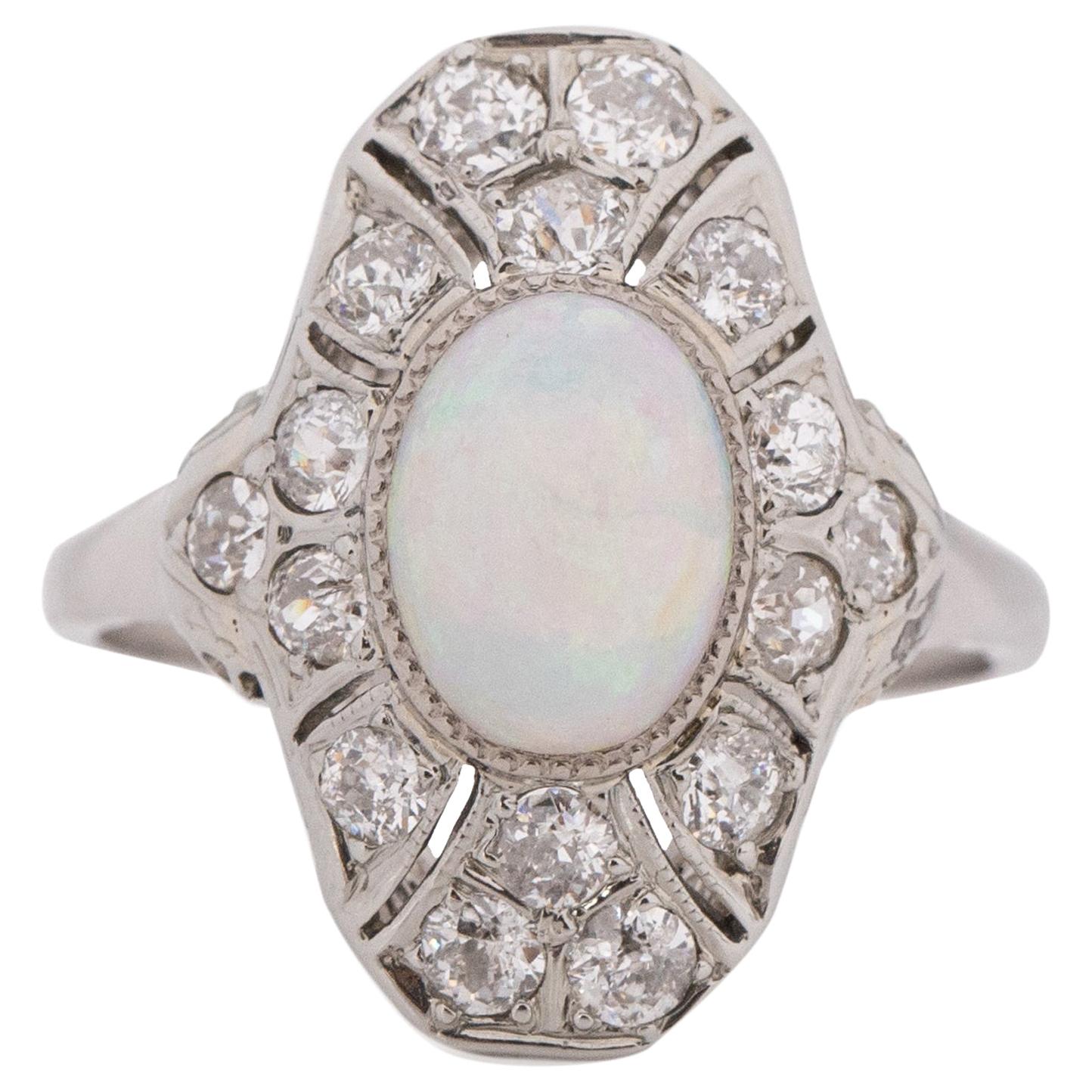 Art Deco Opal and Ruby Ring at 1stDibs | ruby and opal ring, opal and ...