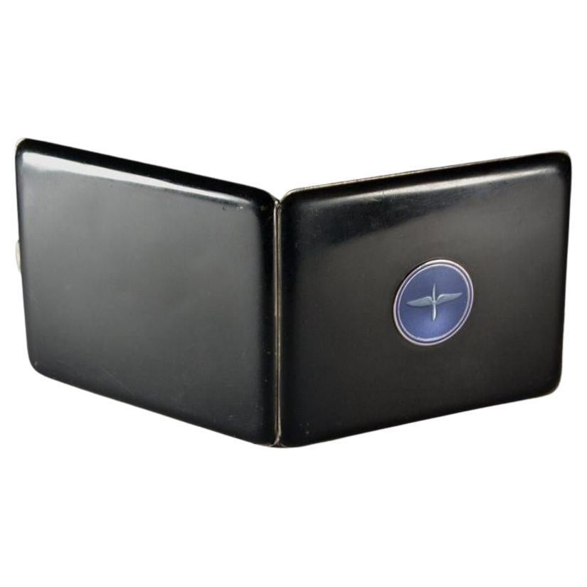 American Art Deco Chrome Combination Cigarette Case, Match Safe and ...