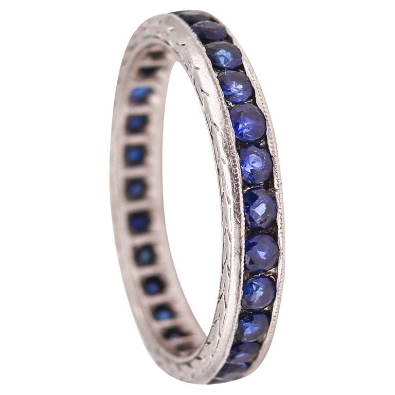 Eternity-Ring aus Platin im Art déco-Stil von 1930 mit 1,55 Karat ...