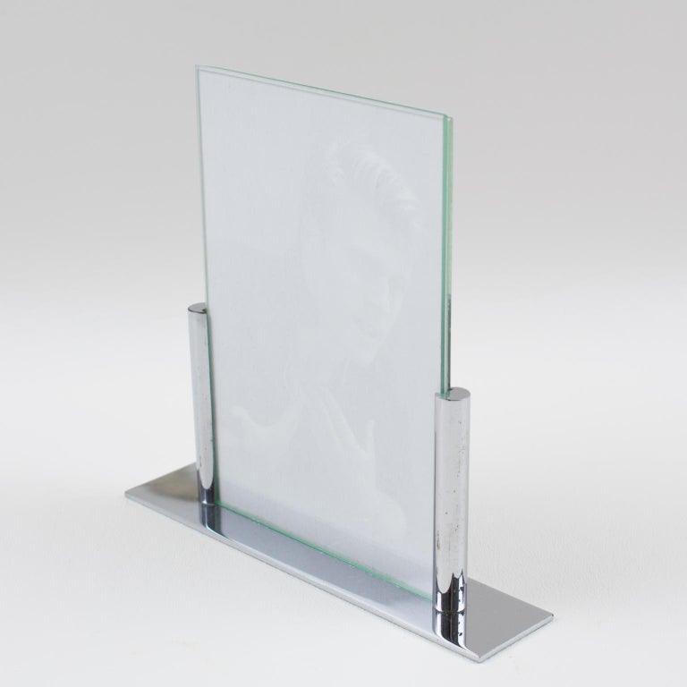 Art Deco 1930s Chrome Picture Frame at 1stDibs