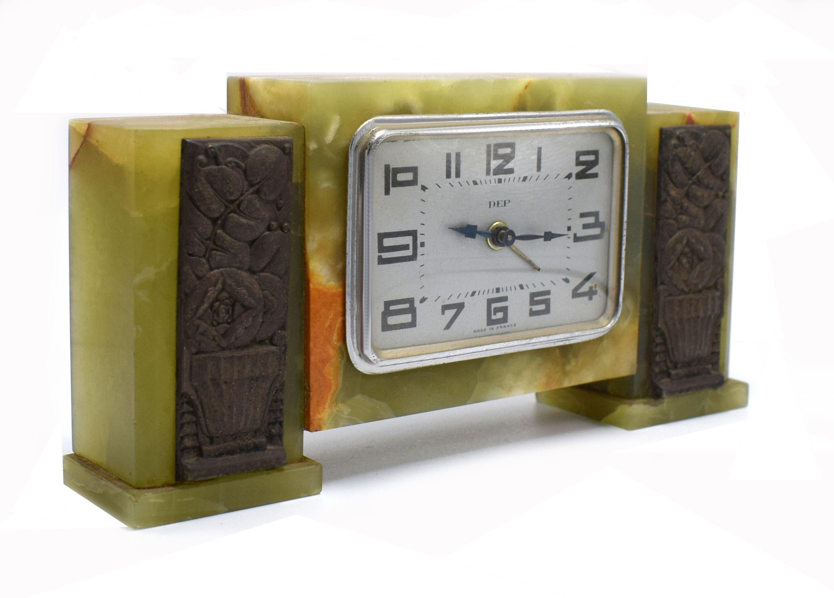 Art Deco 1930s French Decorative Clock by Dep at 1stDibs
