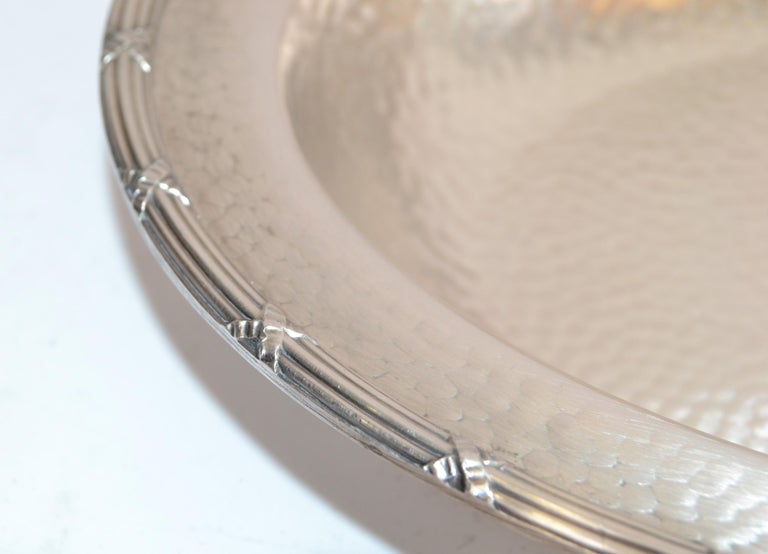 Art Deco 1969 Hand-Hammered Silver Plate EPNS 2245 Centerpiece ...