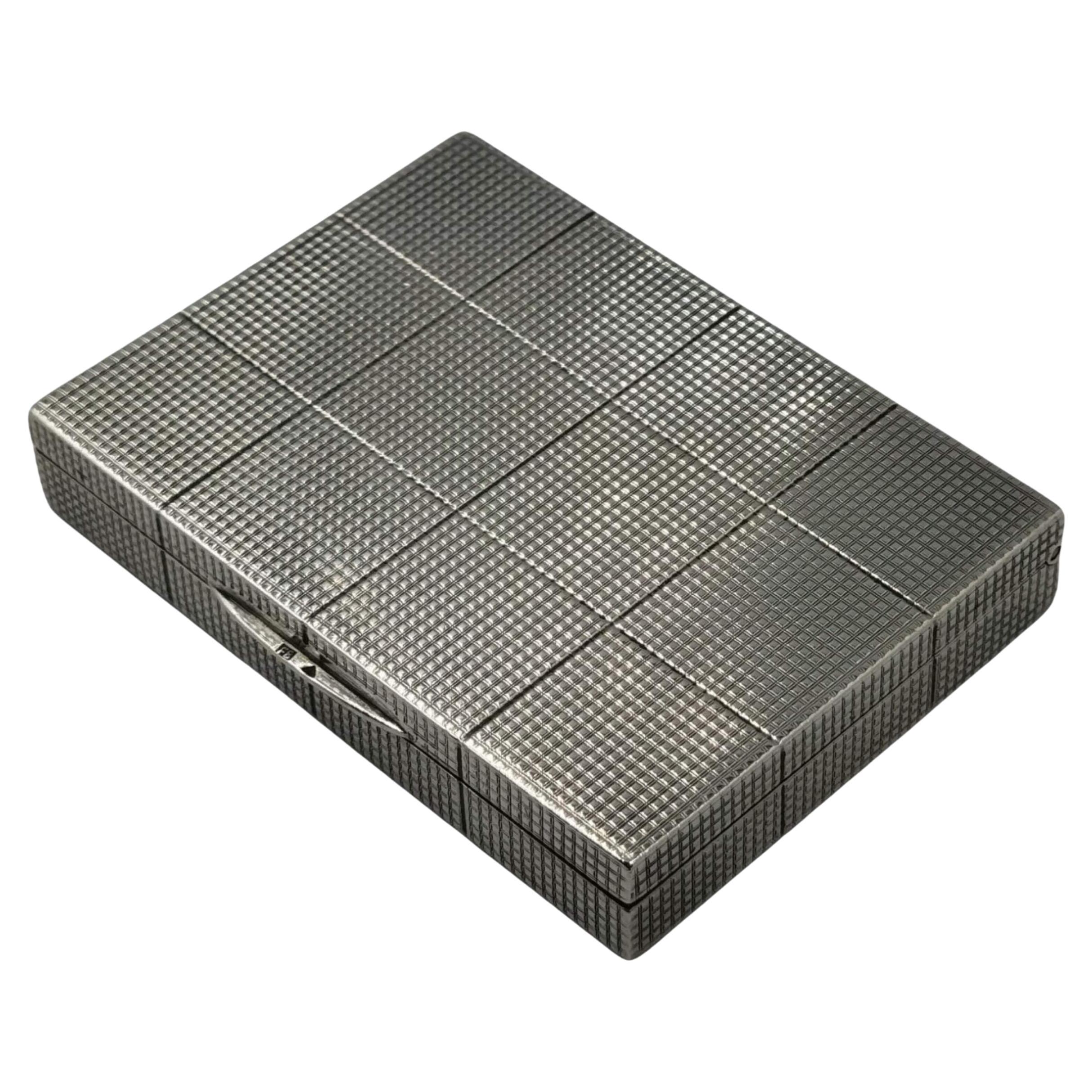 Art Deco 50s Beautiful Vintage Sterling Silver Powder or Cigarette Case ...